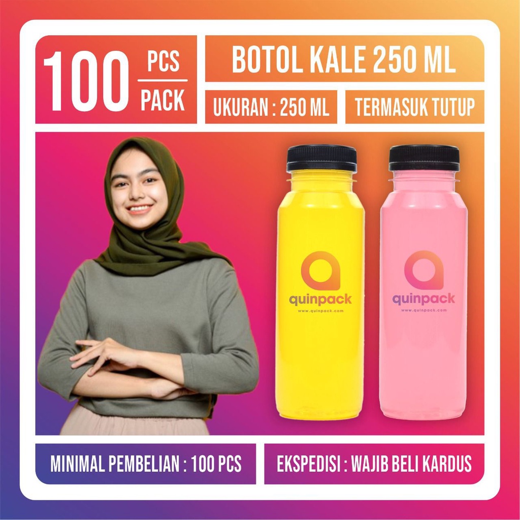 Jual Botol Plastik 250 ml-Botol Plastik Kale 250 ml Botol kale 250 ml ...