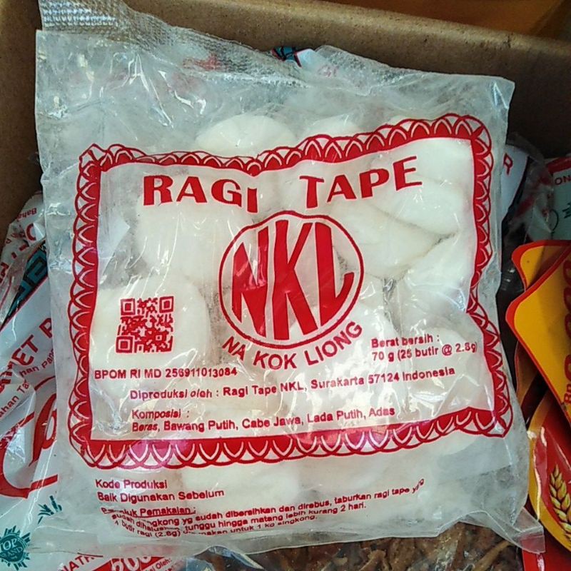 Jual Ragi Tape || Ragi Singkong NKL || RAGI NA KOK LIONG Indonesia ...