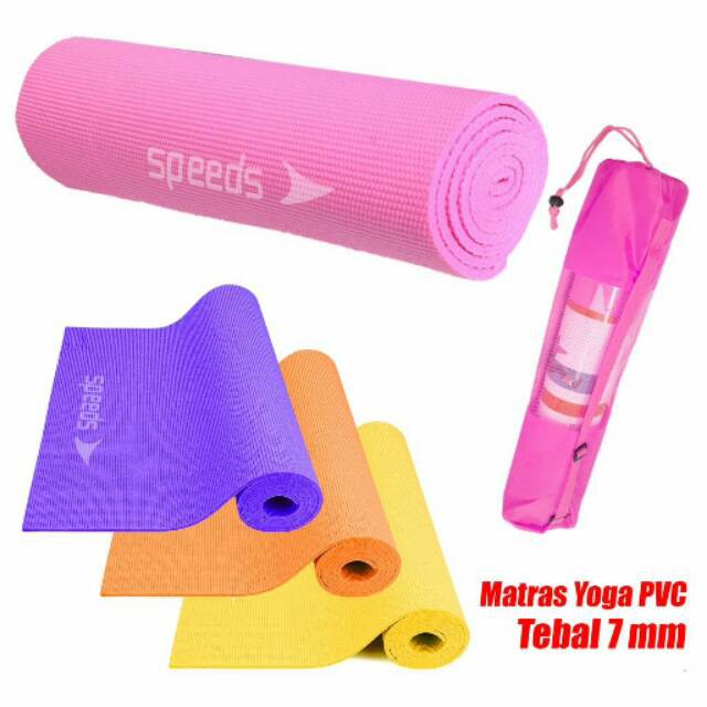 Matras Yoga SPEEDS Tebal 7MM / Yoga Matt Bagus / Matras Senam Tebal 7 ...