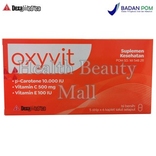 Jual Oxyvit 30 Kaplet - Vitamin C - Vitamin E - Vitamin A Betacarotene ...
