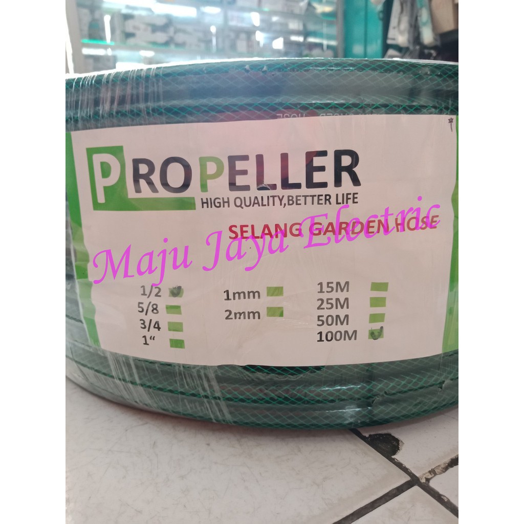 Jual Selang Air Uk 1/2 " Benang Anti Lumut Propeller Garden Hose 100 m ...