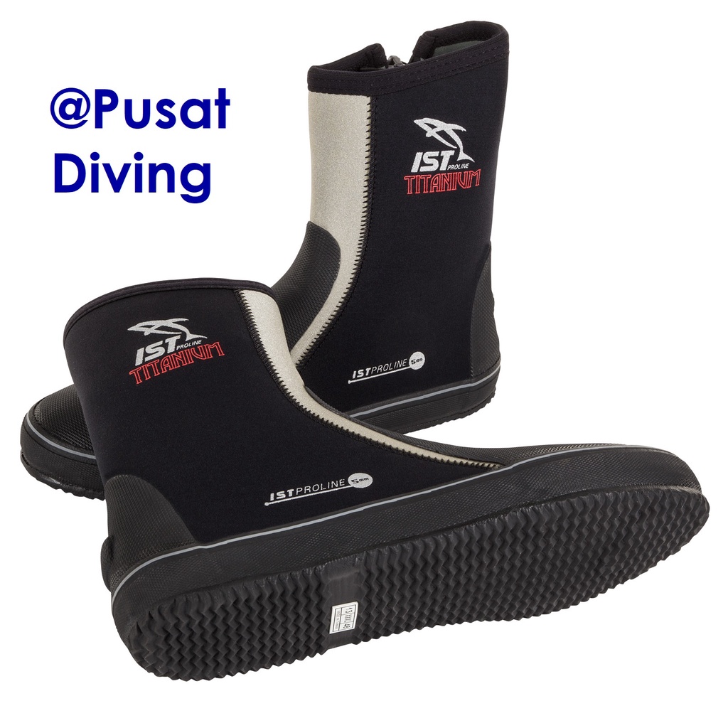 Jual Sepatu Selam Sepatu karang - Booties Titanium Spandex 5MM S7 IST ...
