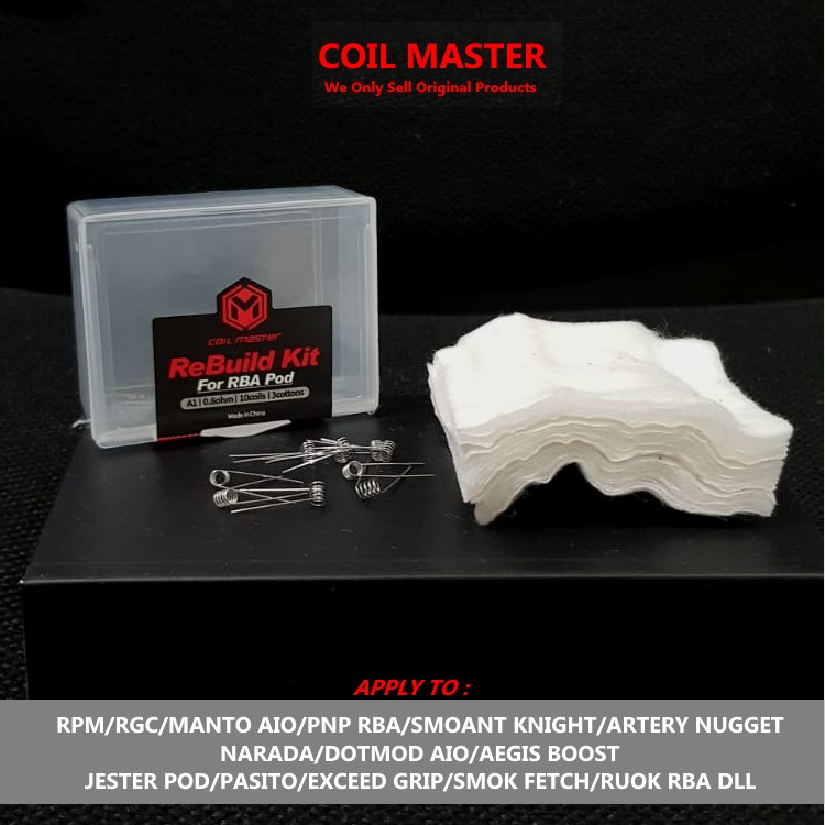 Jual Coil Master RBK for RBA POD 0.8 ohm | Rpm Rgc Narada Ruok Pnp ...