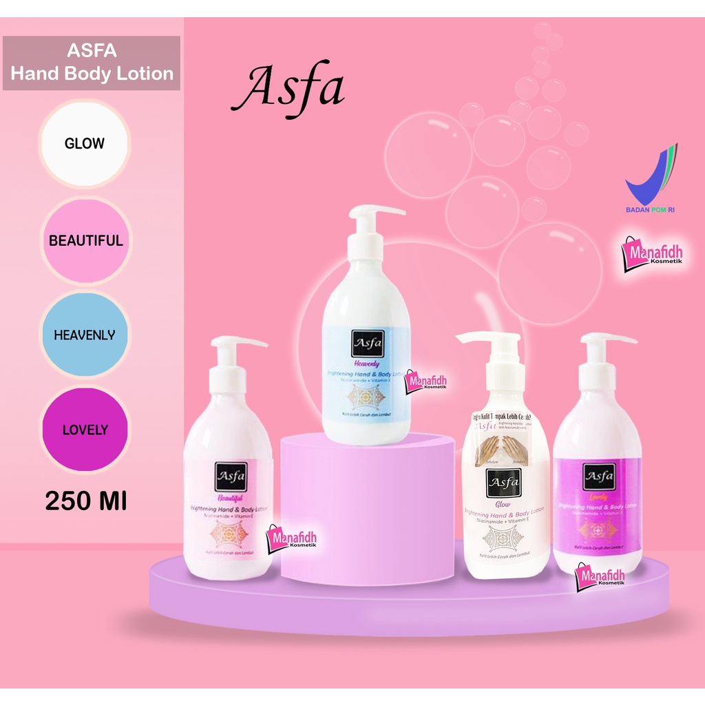 Jual ASFA New Variant Glow Brightening Body Lotion 300ml Original ...