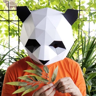 Jual Papercraft Topeng Panda Premium 3D Unik | Shopee Indonesia