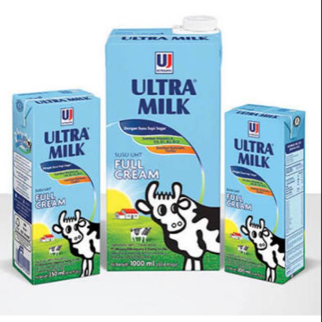 Jual Susu Cair Ultra Milk Per Dus Ukuran 200 Ml isi 24pcs Indonesia