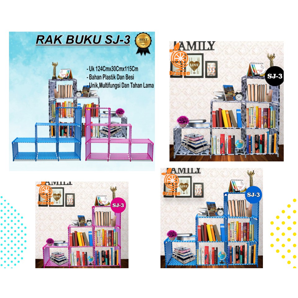 Jual Rak Buku Serbaguna Rak Portable Tempat Penyimpanan Portabel ...