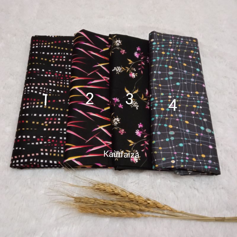 Jual Kain Perca "Black Series" Katun Jepang Tokai Senko (ukuran 50cm x ...