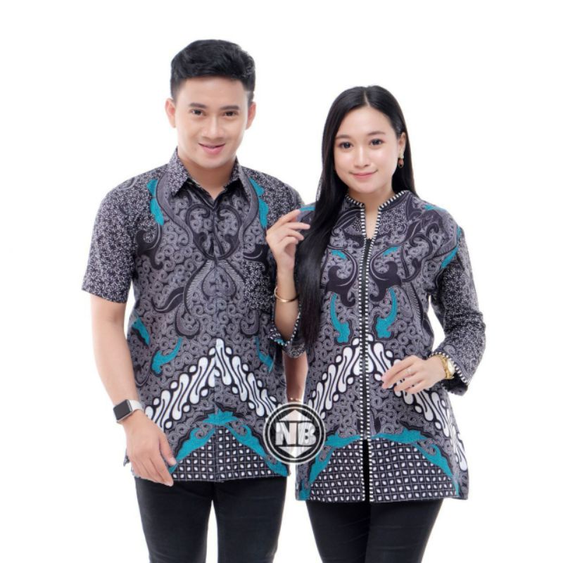 Jual Rama Shinta Couple - Batik Couple Atasan Batik Blouse Wanita Sogan ...