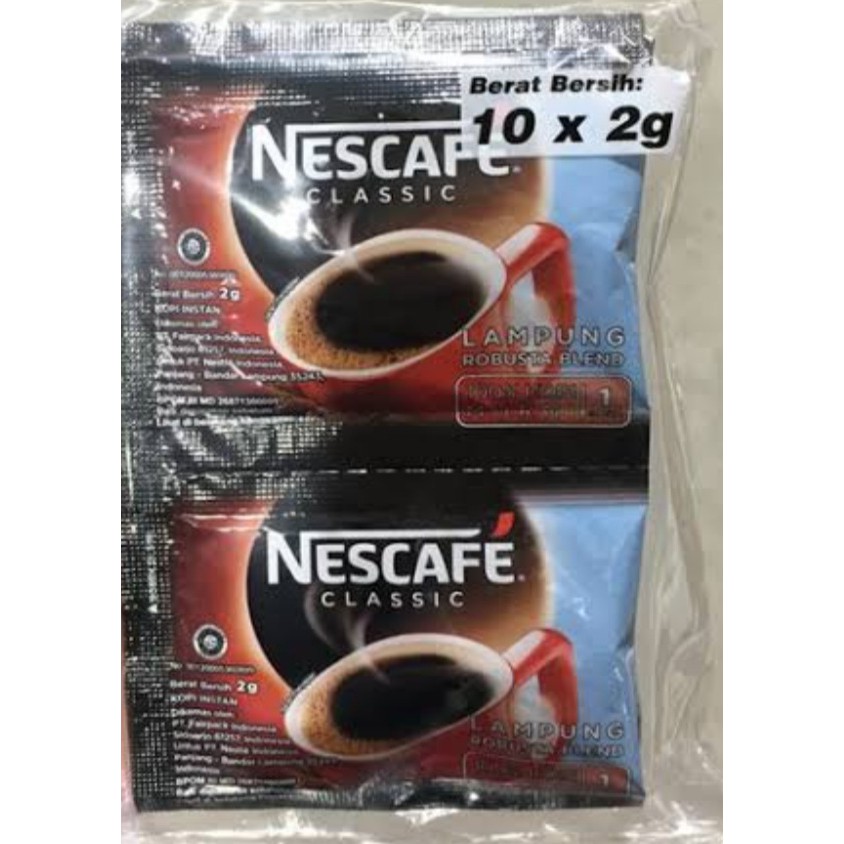 Jual Nescafe classic 2g x 10 sachet | Shopee Indonesia