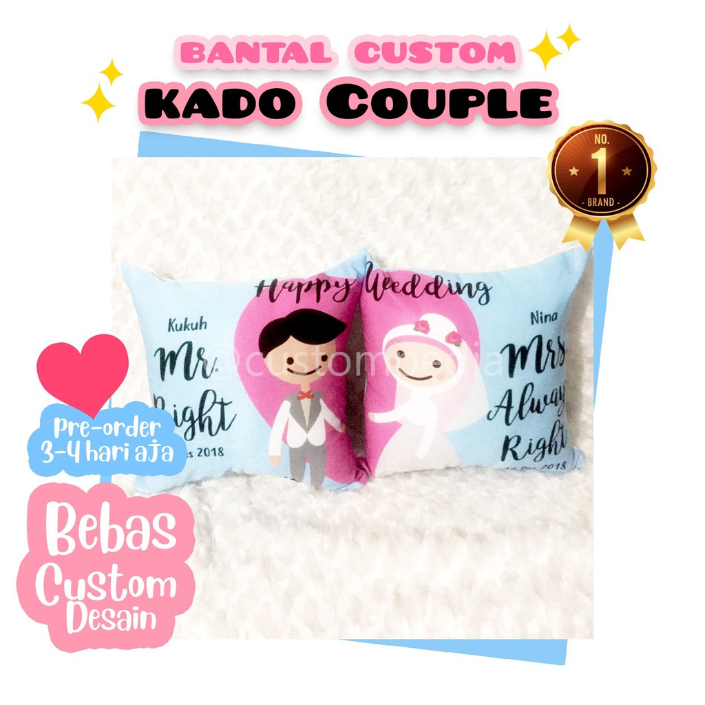 Jual BANTAL CUSTOM FOTO / KADO / HADIAH / UNIK WISUDA ULANG TAHUN ...