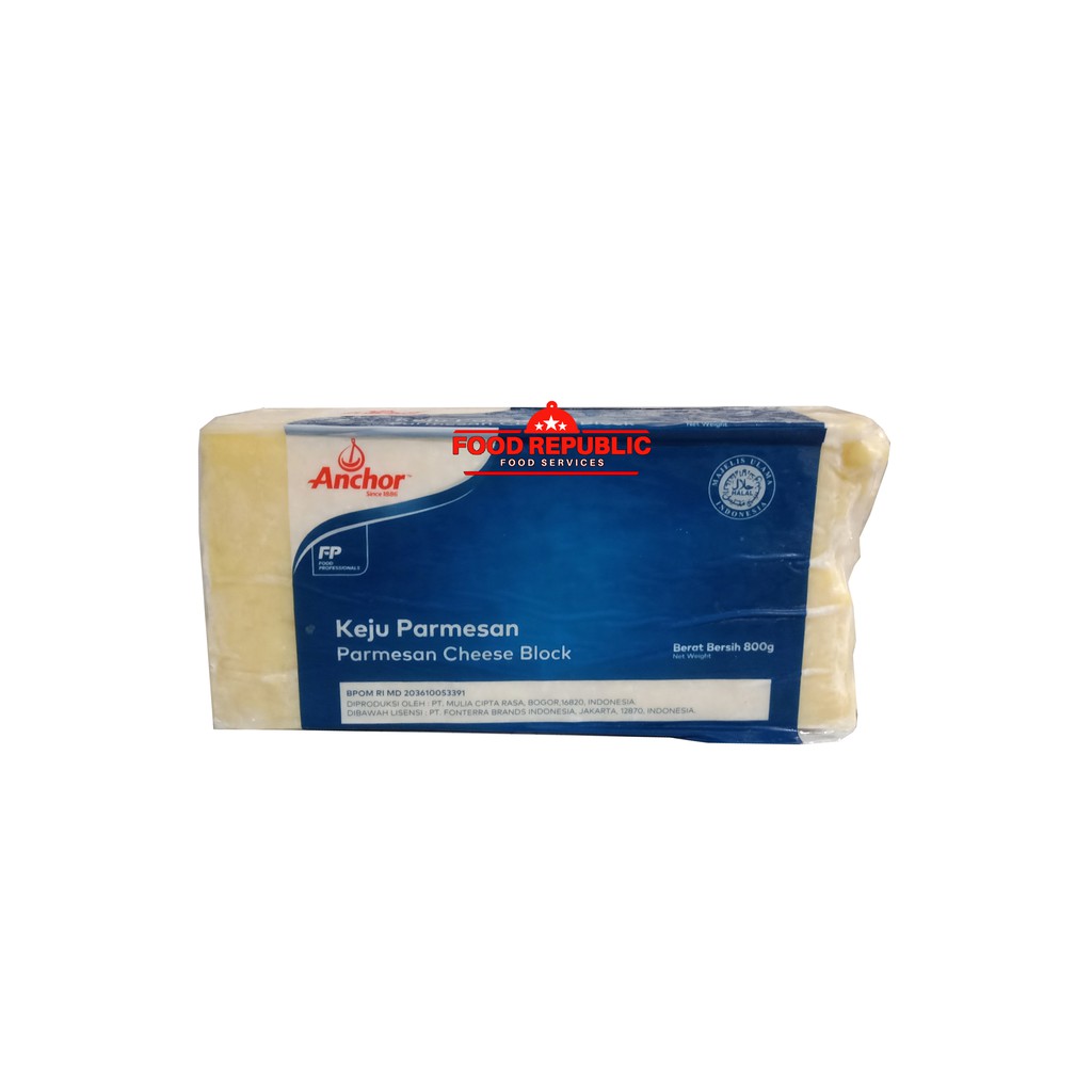 PARMESAN CHEESE BLOCK ANCHOR 800 GR / KEJU PARMESAN BLOK ANCHOR HALAL ...