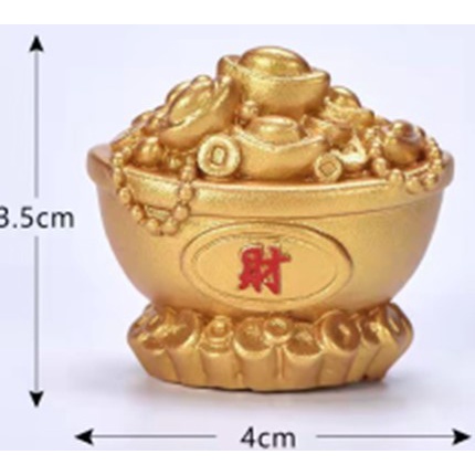 Jual Cake Topper Imlek Hiasan Kue Cake CNY Mainan Duit Emas Cake Gold ...