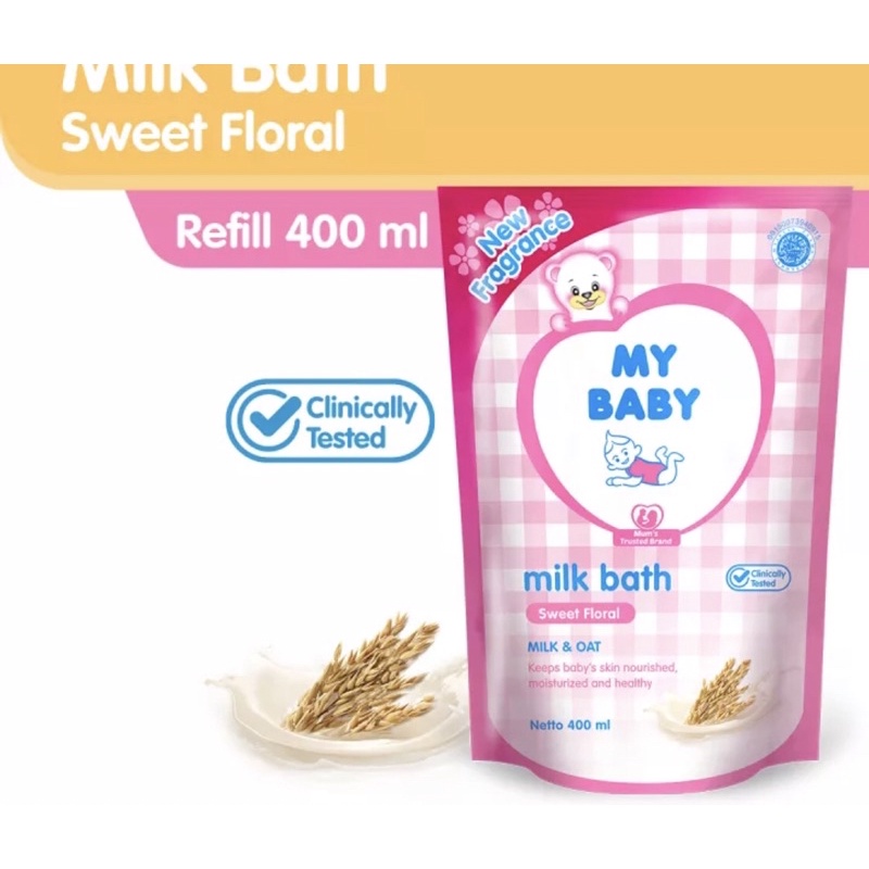 Jual sabun my baby milk bath sweet floral 400ml | Shopee Indonesia