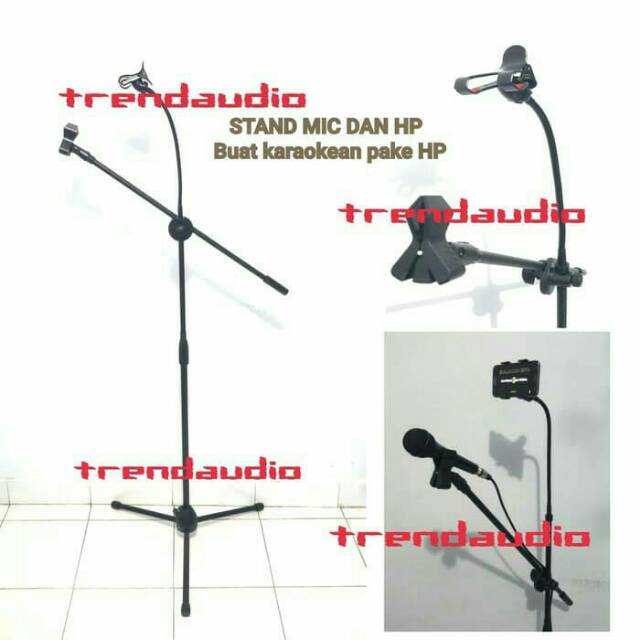 Jual Stand Microphone Lantai dengan holder buat Android | Shopee Indonesia