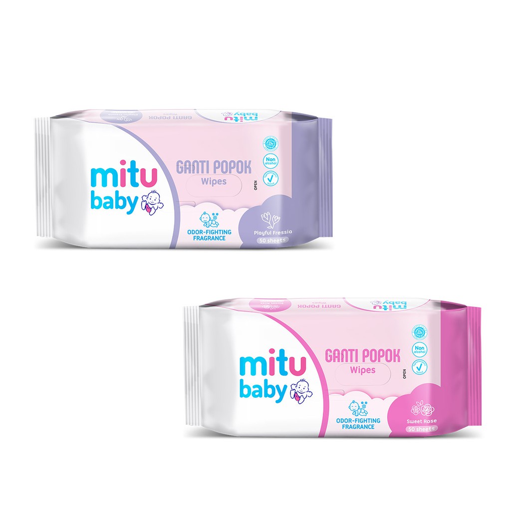 Jual Mitu Baby Wipes - Mitu Tisu Basah Buy 1 get 1 Free - Ganti Popok ...