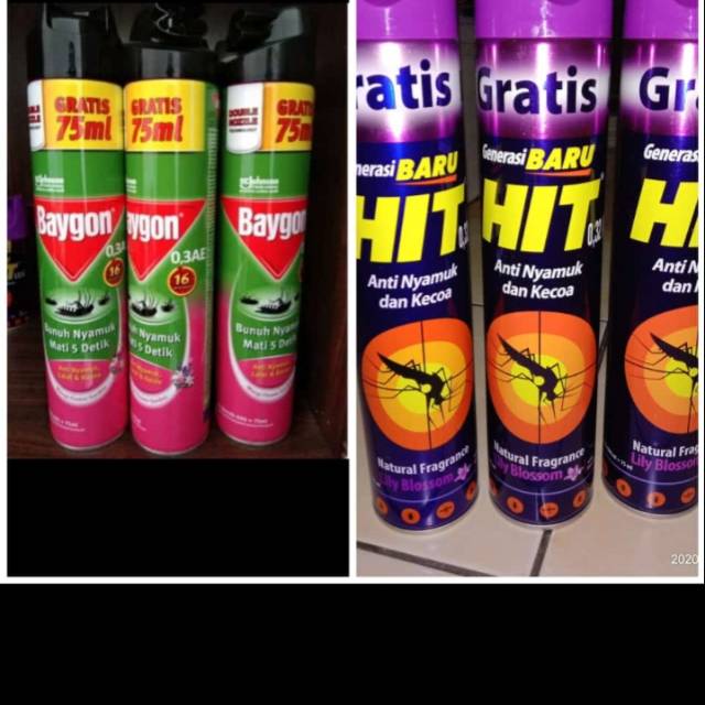 Jual Hit dan Baygon 600 ml harga 31k | Shopee Indonesia