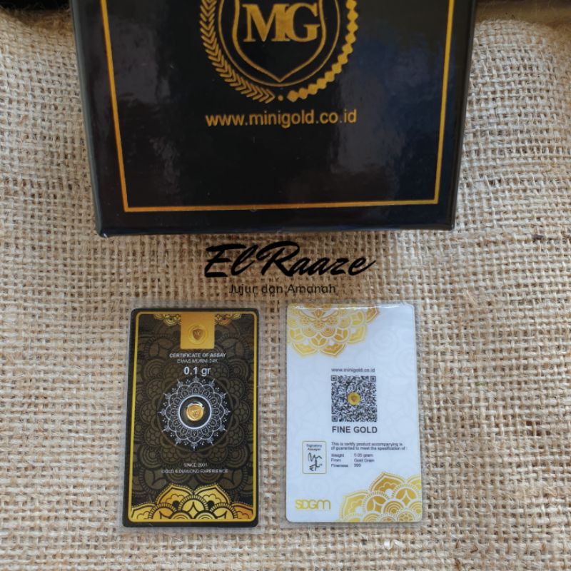 MINI GOLD 0.1 GRAM, LOGAM MULIA 24 KARAT | Shopee Indonesia
