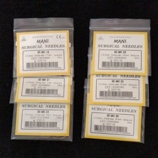 Jual Jarum Hecting Mani Kulit 1/2 Lingkaran Segitiga Indonesia|Shopee ...