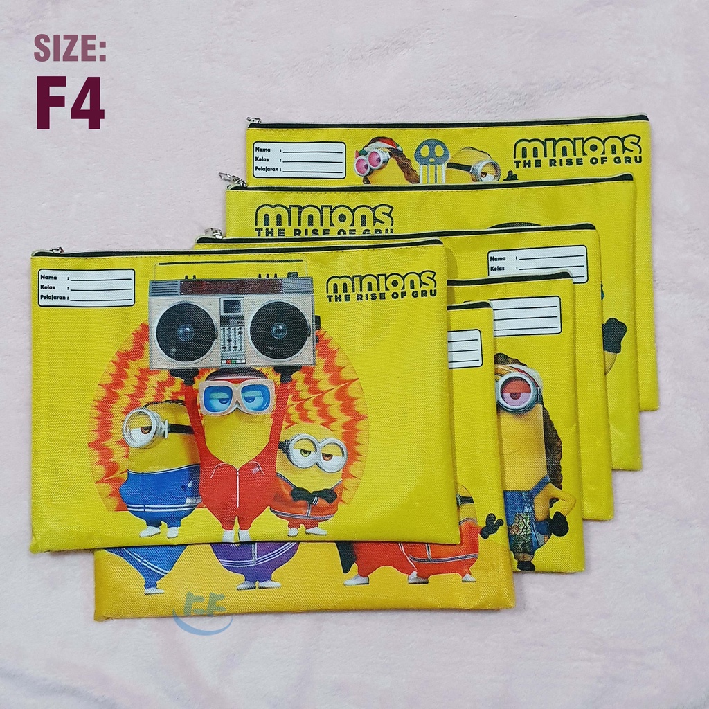 Jual Map Folder Dokumen F4 Kain- Minion G | Shopee Indonesia