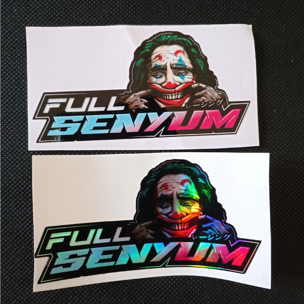 Jual stiker full senyum sayang / stiker viral / stiker kata kata ...