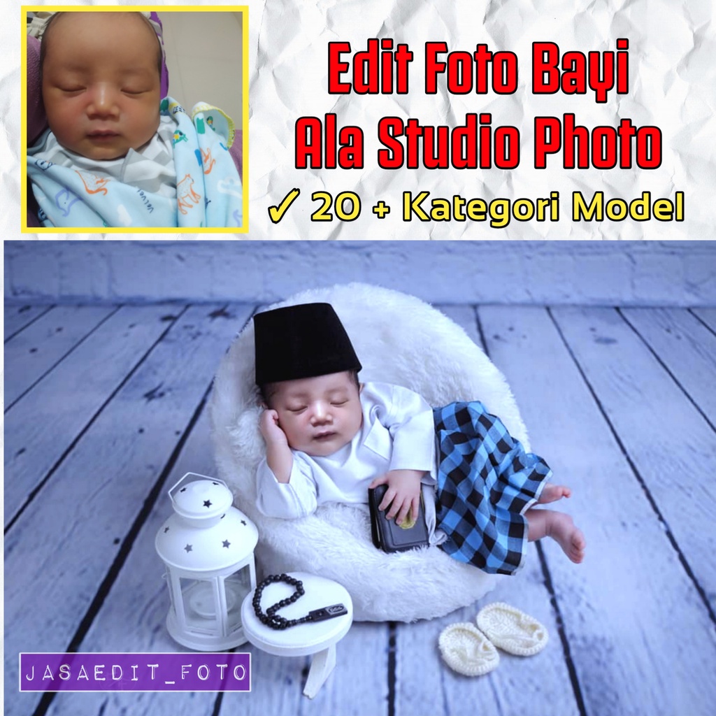 Jual Jasa Edit Foto Bayi Newborn Ala Studio Photo (Softfile) Indonesia ...
