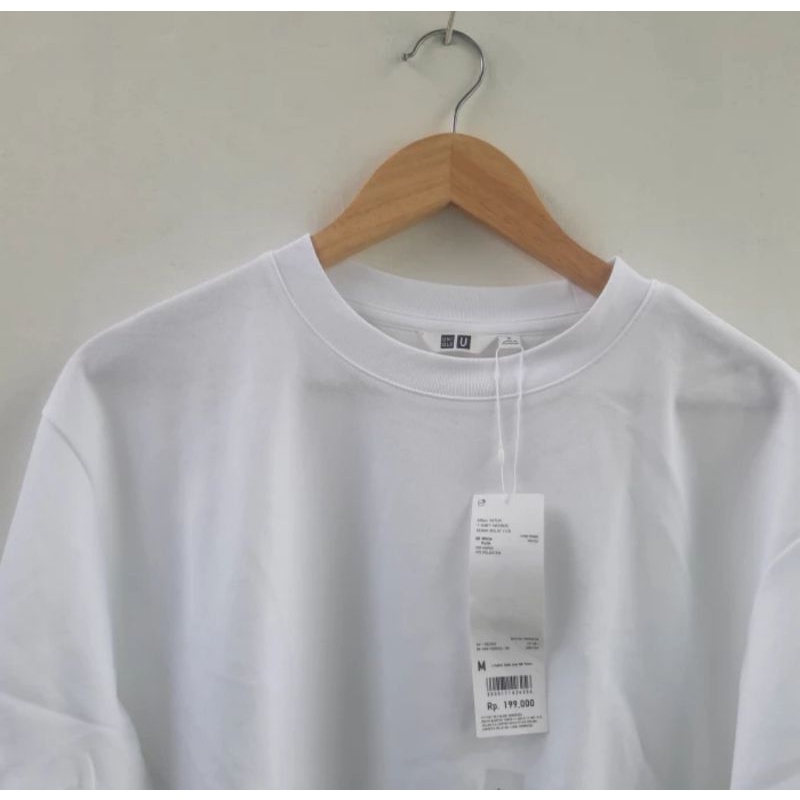 Jual Kaos Uniqlo AIRism putih Oversized New And Original! | Shopee ...