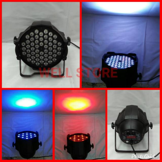 Jual Lampu Lighting Parled 54x3Watt Murni RGBW | Shopee Indonesia