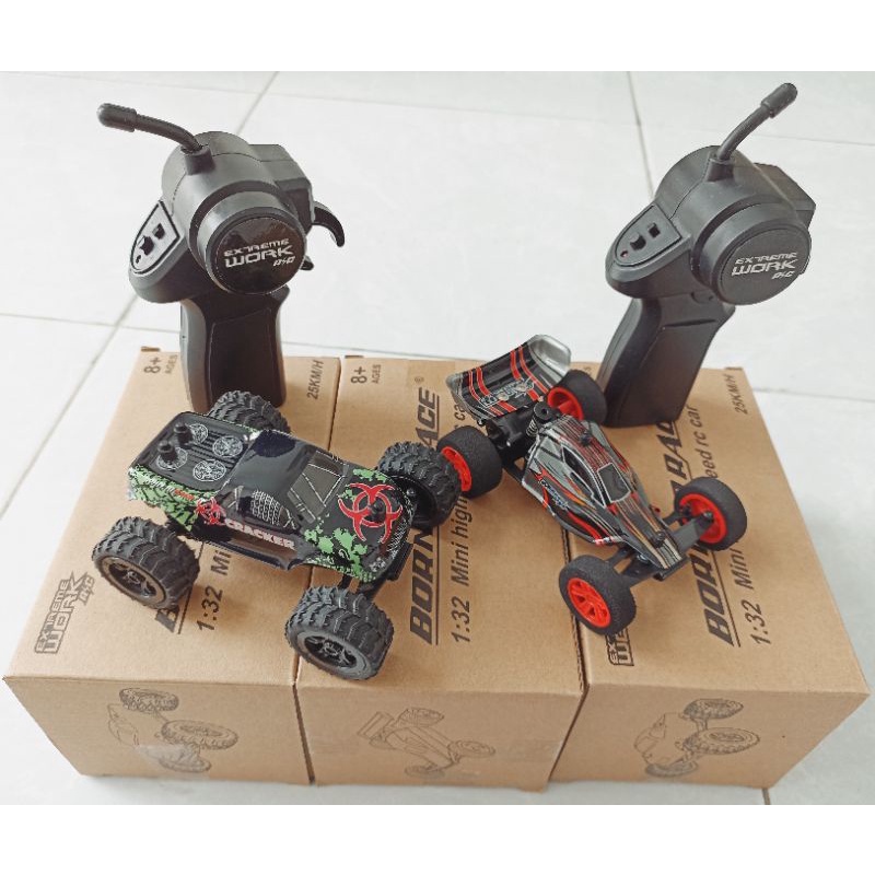 Jual Mobil RC Semi Propo 1:32 mini car RC Extreme Work Indonesia|Shopee ...