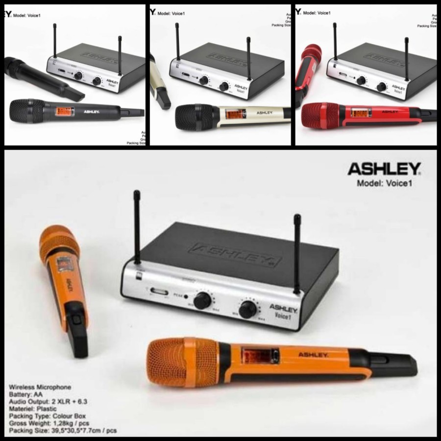 Jual Mic Wireless ASHLEY Voice 1 ORIGINAL GARANSI RESMI ASHLEY ...