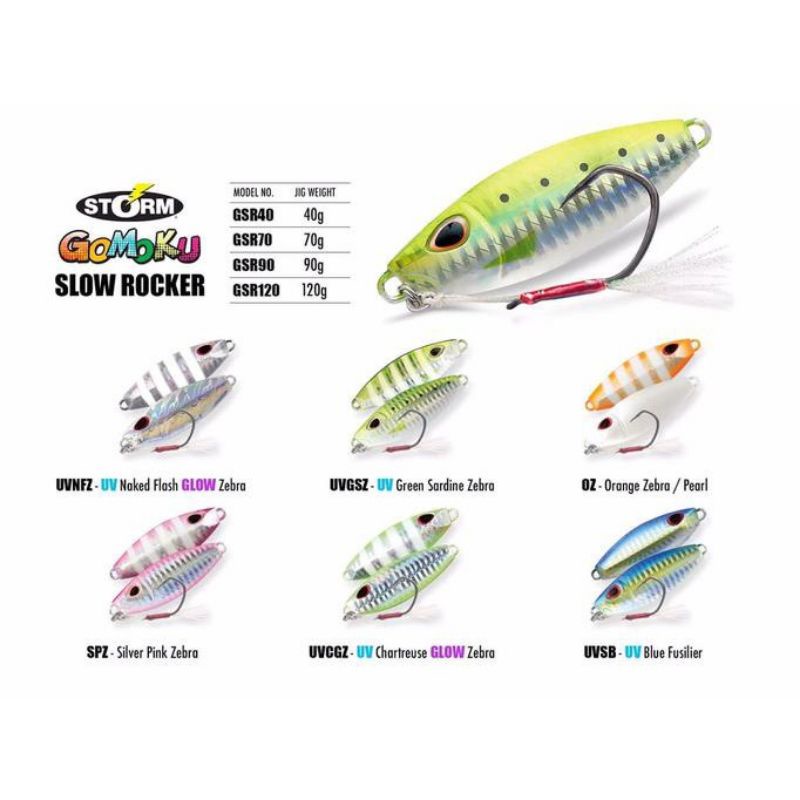 Jual Umpan STORM GOMOKU SLOW ROCKER 40g 70g 90g 120g | Shopee Indonesia