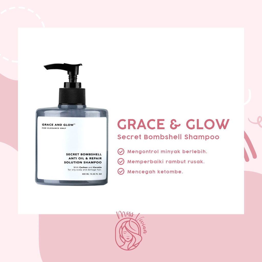 Jual Grace & Glow Secret Bombshell Anti Oil and Repair Solution Shampoo ...