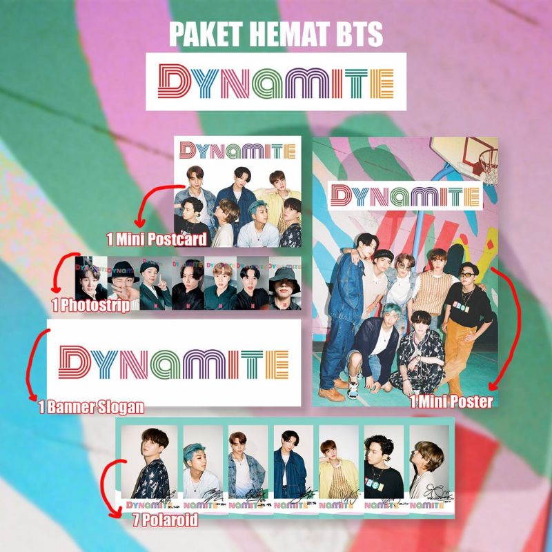 Jual PAKET BTS DYNAMITE ALBUM UNOFFICIAL HEMAT LENGKAP MURAH | Shopee ...