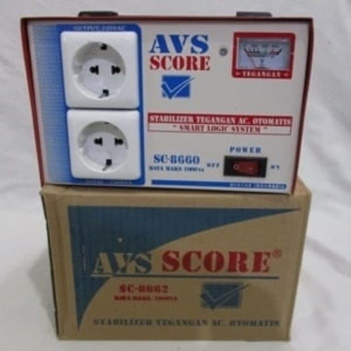 Jual AVS Score SC-8662 Stabilizer 1000VA 220V Tegangan AC Otomatis 165 ...