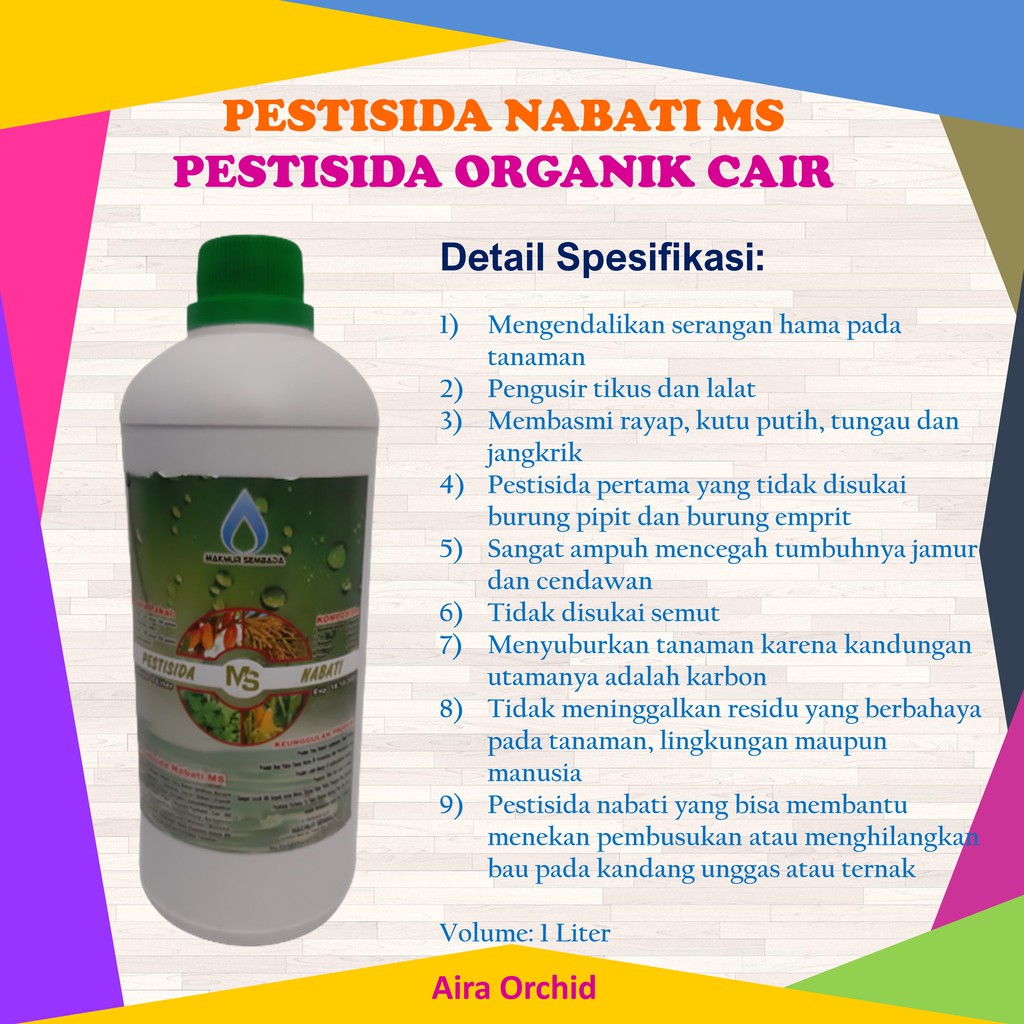 Jual Obat Hama Organik Pestisida Nabati Makmur Sembada Insectisida ...