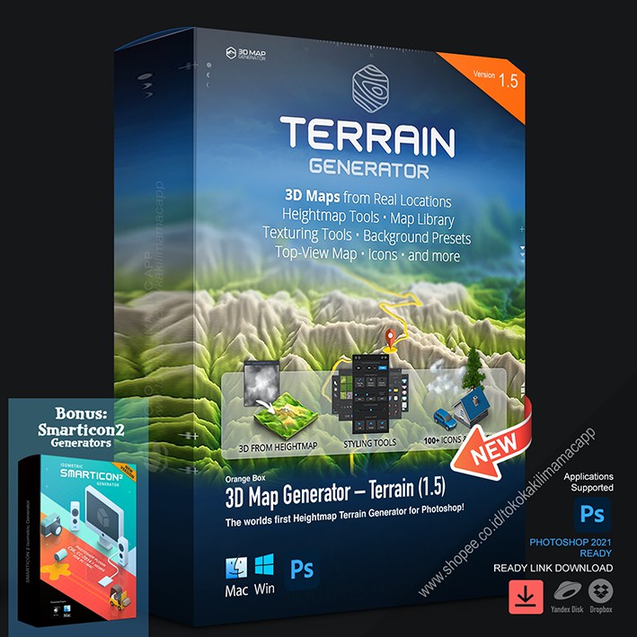Jual 3D Map Generator Terrain from Heightmap (MAC/WIN) | Shopee Indonesia