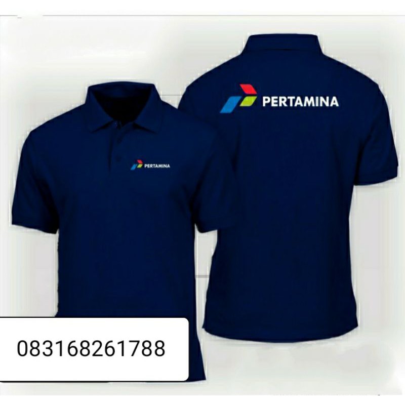 Jual Kaos Pertamina kaos polo katun Pertamina kaos kerah Pertamina baju ...