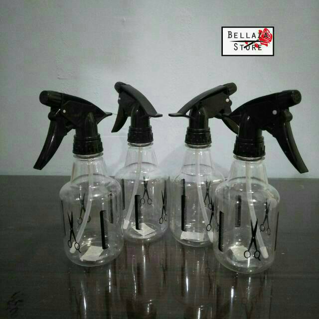 Jual Botol Spray Salon Gambar Gunting Sisir 350 ml | Shopee Indonesia