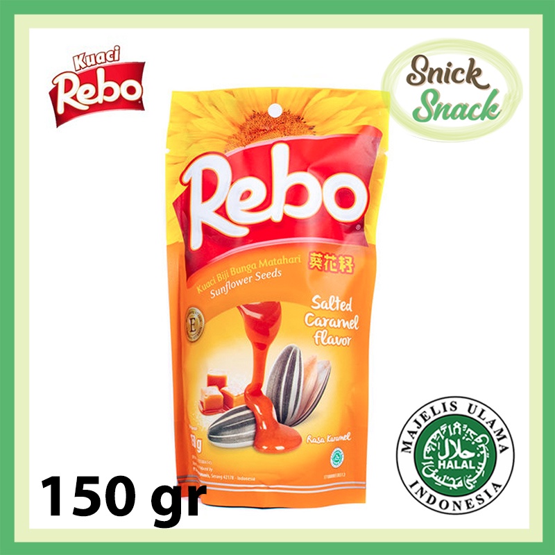 Jual Kuaci Rebo Salted Caramel 150 gr Kwaci Rasa Karamel Asin Snack ...