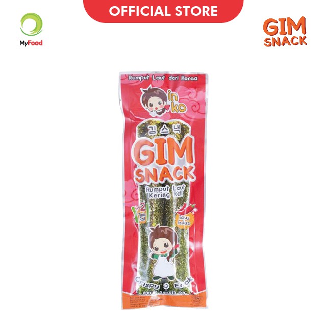Jual Inko Gim Snack Rumput Laut Rasa Madu/Udang/Pedas | NORI SNACK ...