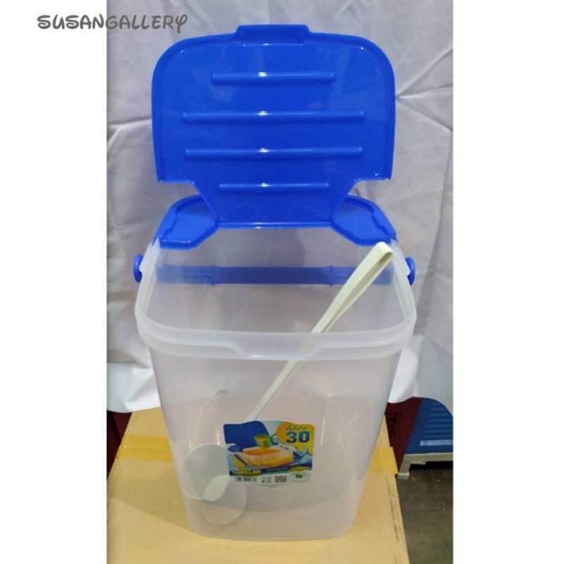 Jual Tempat Wadah Minuman Jumbo Air dan Centong Green Leaf 30 liter ...