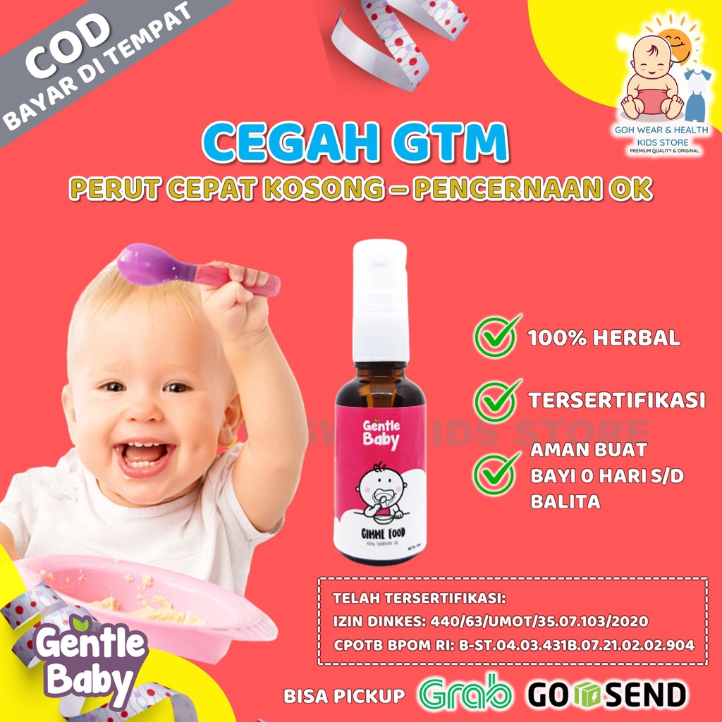 Jual Perlengkapan Bayi Gentle Baby Gimme Food Penafsu Vitamin Makan ...