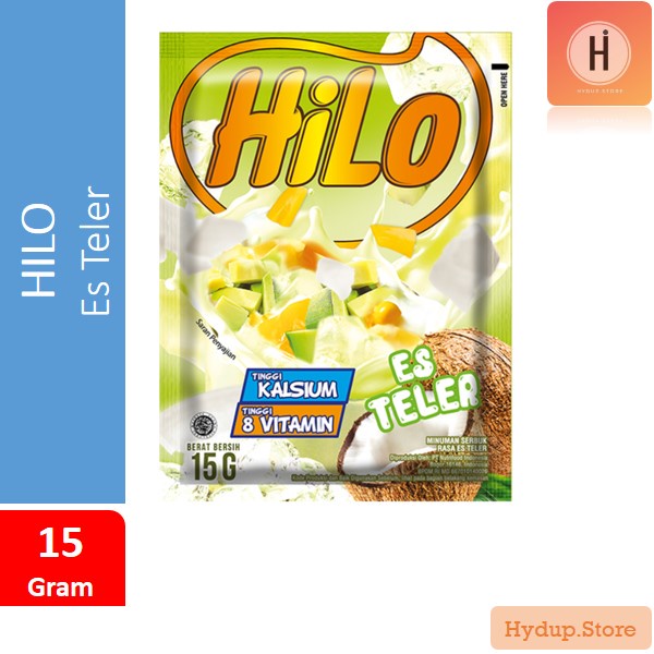 Jual Hilo Es Teler Minuman Serbuk Satuan & Renceng isi 10 Kemasan 15 ...