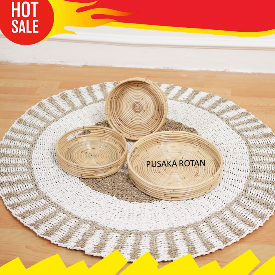 Jual Nampan Rotan /Tray Handmade Handel Rotan Alat Makan | Shopee Indonesia