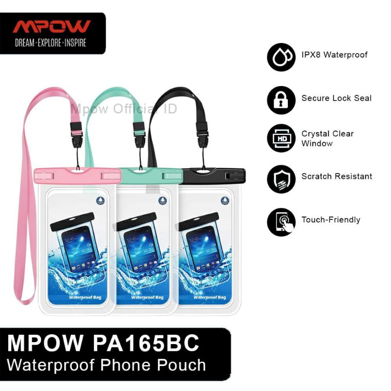 Jual MPOW Kids Waterproof Phone Pouch Underwater Case ORIGINAL ...