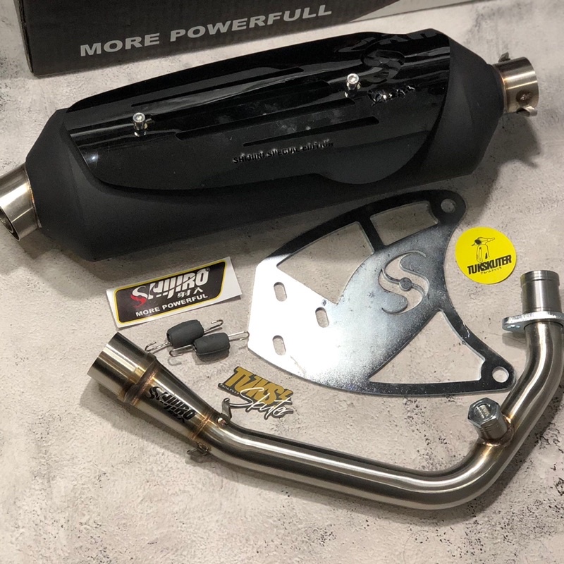Jual Shijiro Black Edition Standar Racing Exhaust / knalpot fullsystem ...