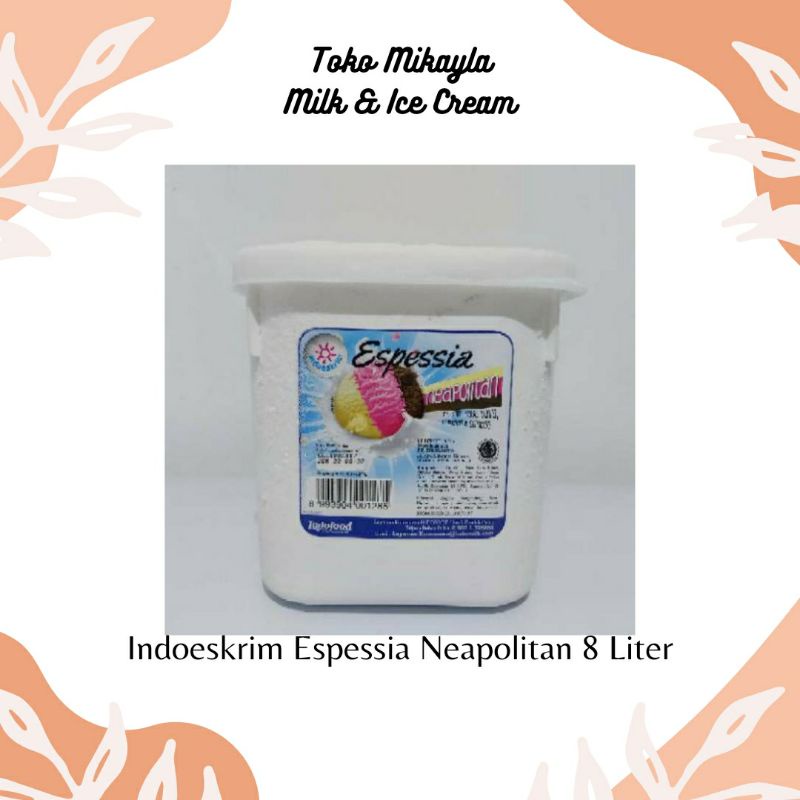 Jual Indoeskrim Espessia 8 Liter / Ice Cream / Es Krim Ember | Shopee ...