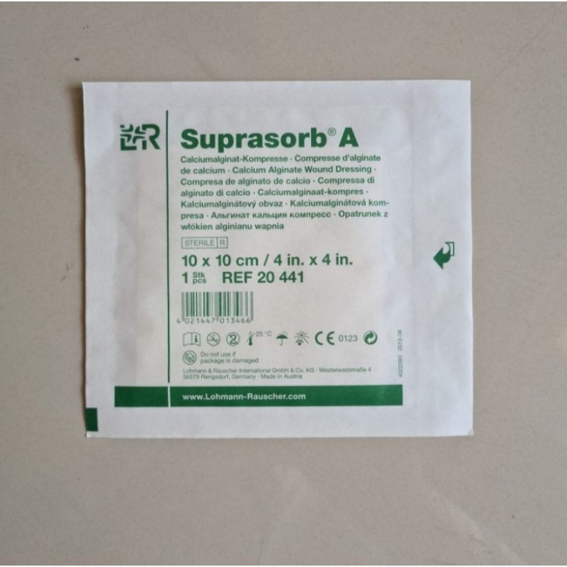 Jual Suprasorb A 10 X10 Calsium Alginate/Wound Dressing Luka Diabetes ...