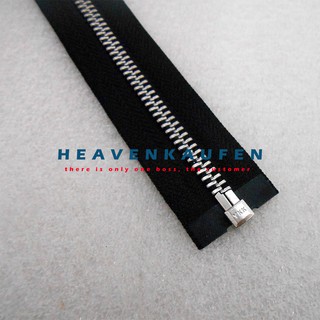 Jual Resleting YKK besi 22" inchi 55 cm hitam silver bolak balik Gigi ...