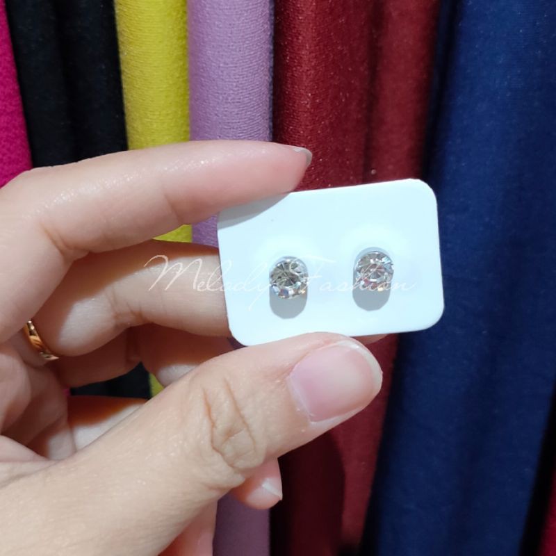 ANTING MAGNET PREMIUM MFS TINDIK TANPA LUBANG TELINGA MATA KRISTAL ...